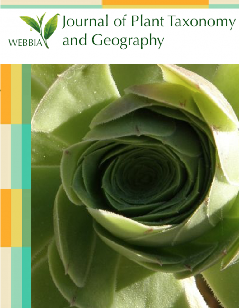 New journal: Journal of Plant Taxonomy and Geography (Webbia) – FUP ...