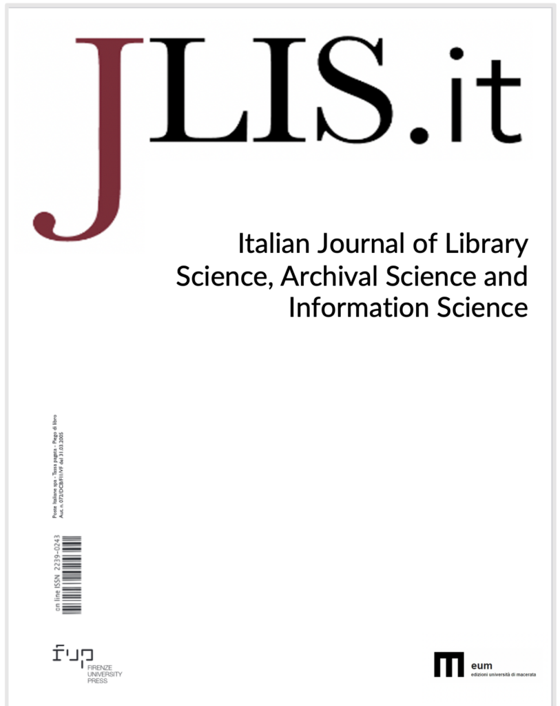 FUP Journal - The journal division of the Firenze University Press